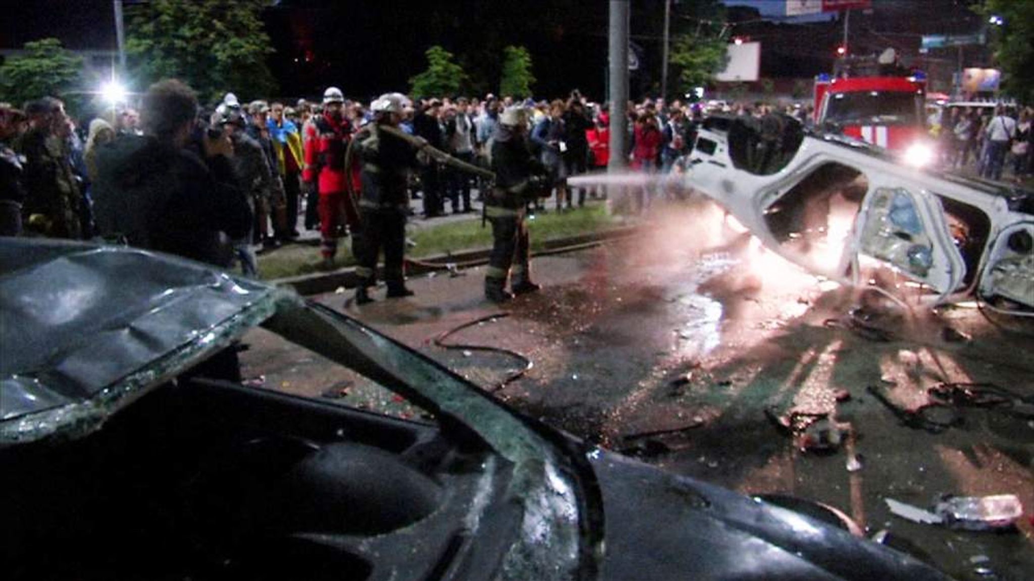 Russia Blames Ukraine Police Over Embassy Riot | World News | Sky News