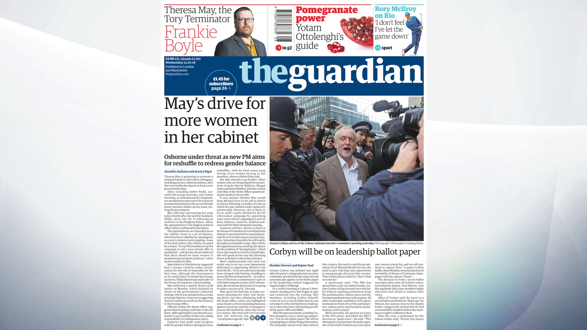 Wednesday's National Newspaper Front Pages | UK News | Sky News