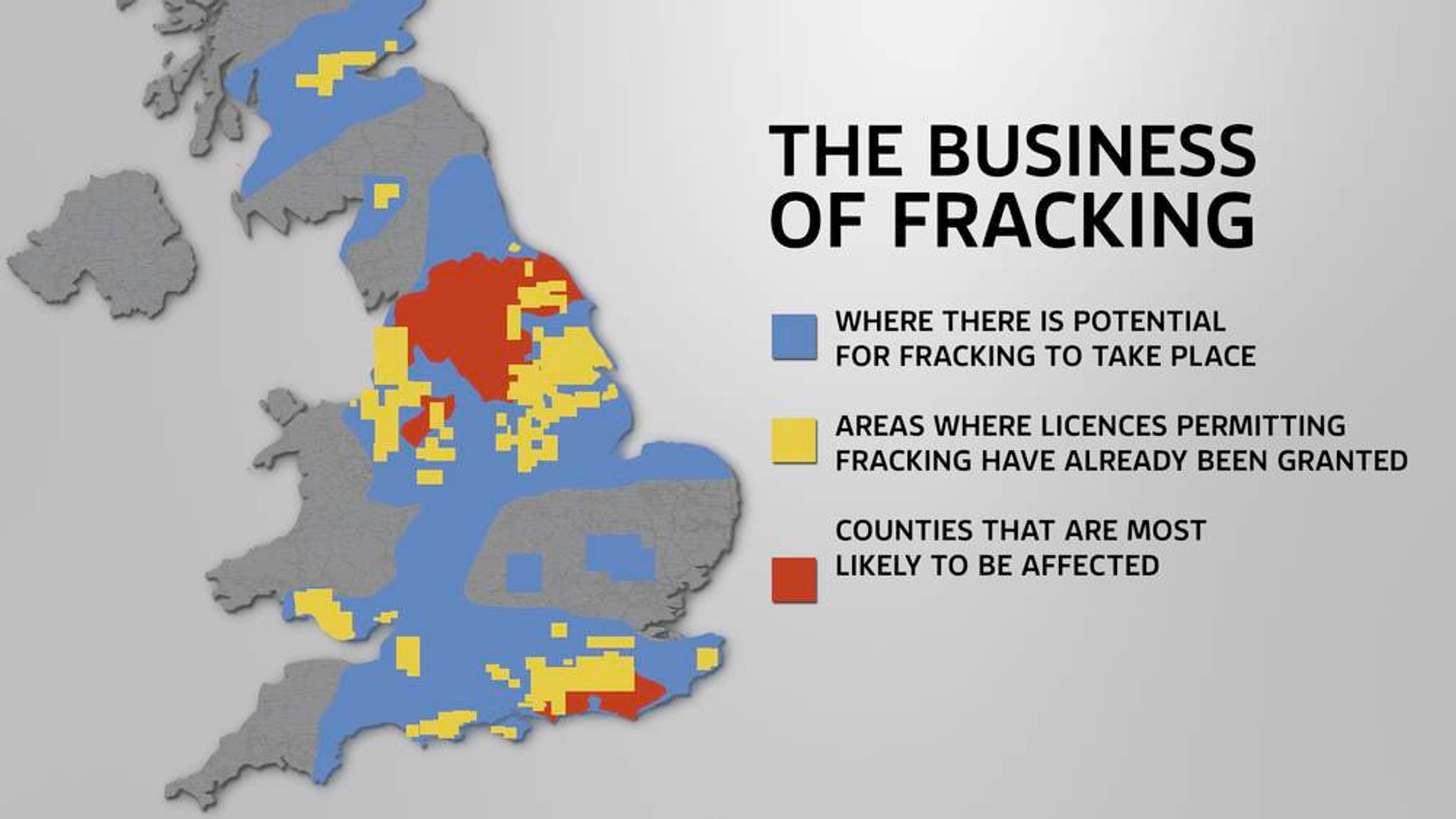 Cuadrilla Names Drilling Sites For Fracking | Money News | Sky News