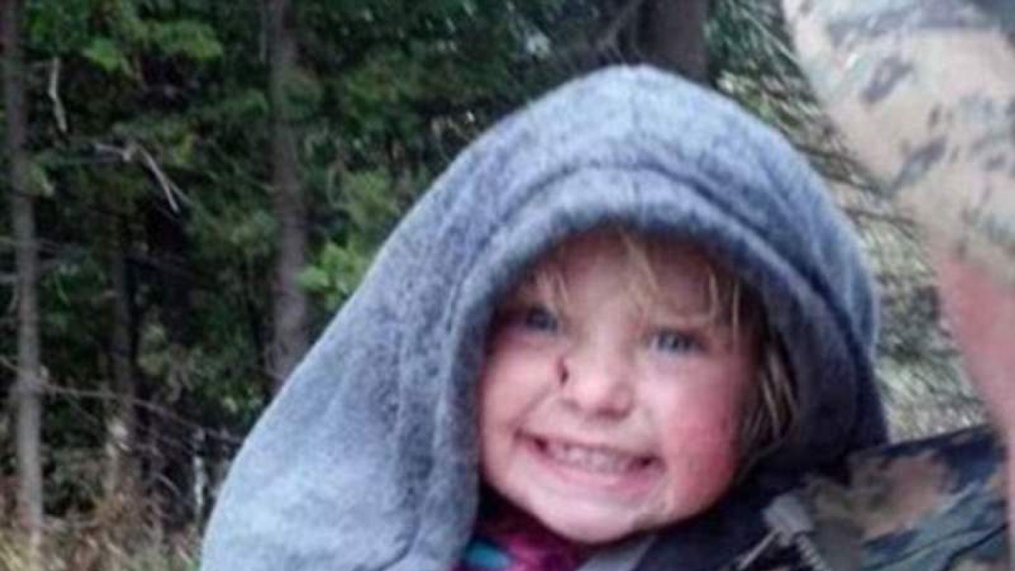 Missing Child Found Grinning Widely In Woods | US News | Sky News