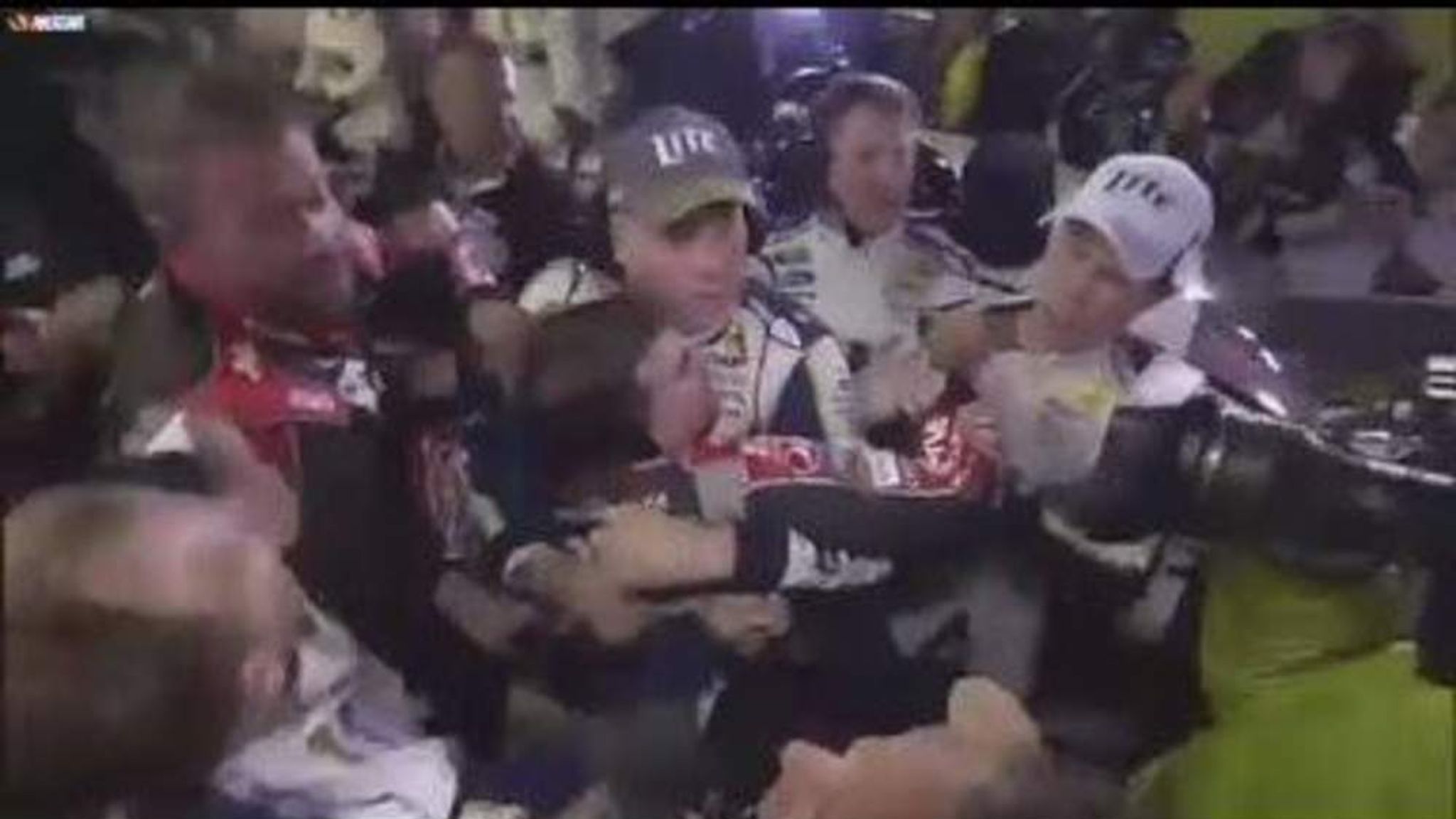 Nascar Brawl Leaves Rival Drivers Bruised | US News | Sky News