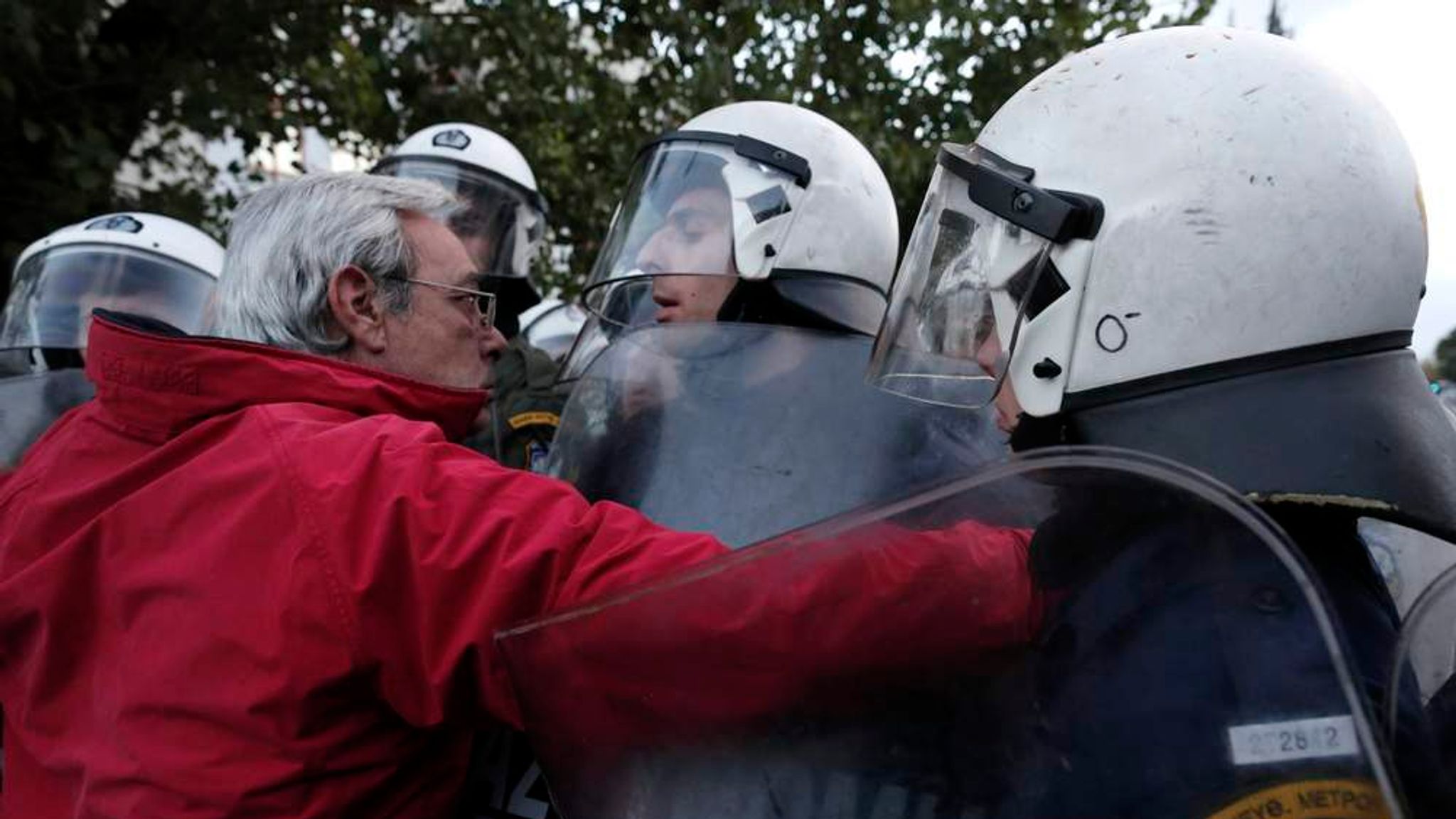 Greece: Riot Police In Broadcaster Raid | World News | Sky News