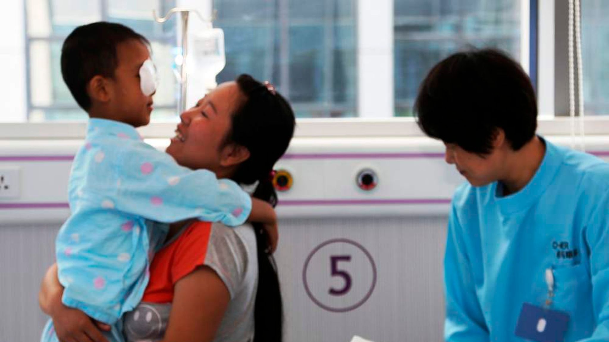 China Eye Gouging: Blinded Binbin Goes Home | World News | Sky News