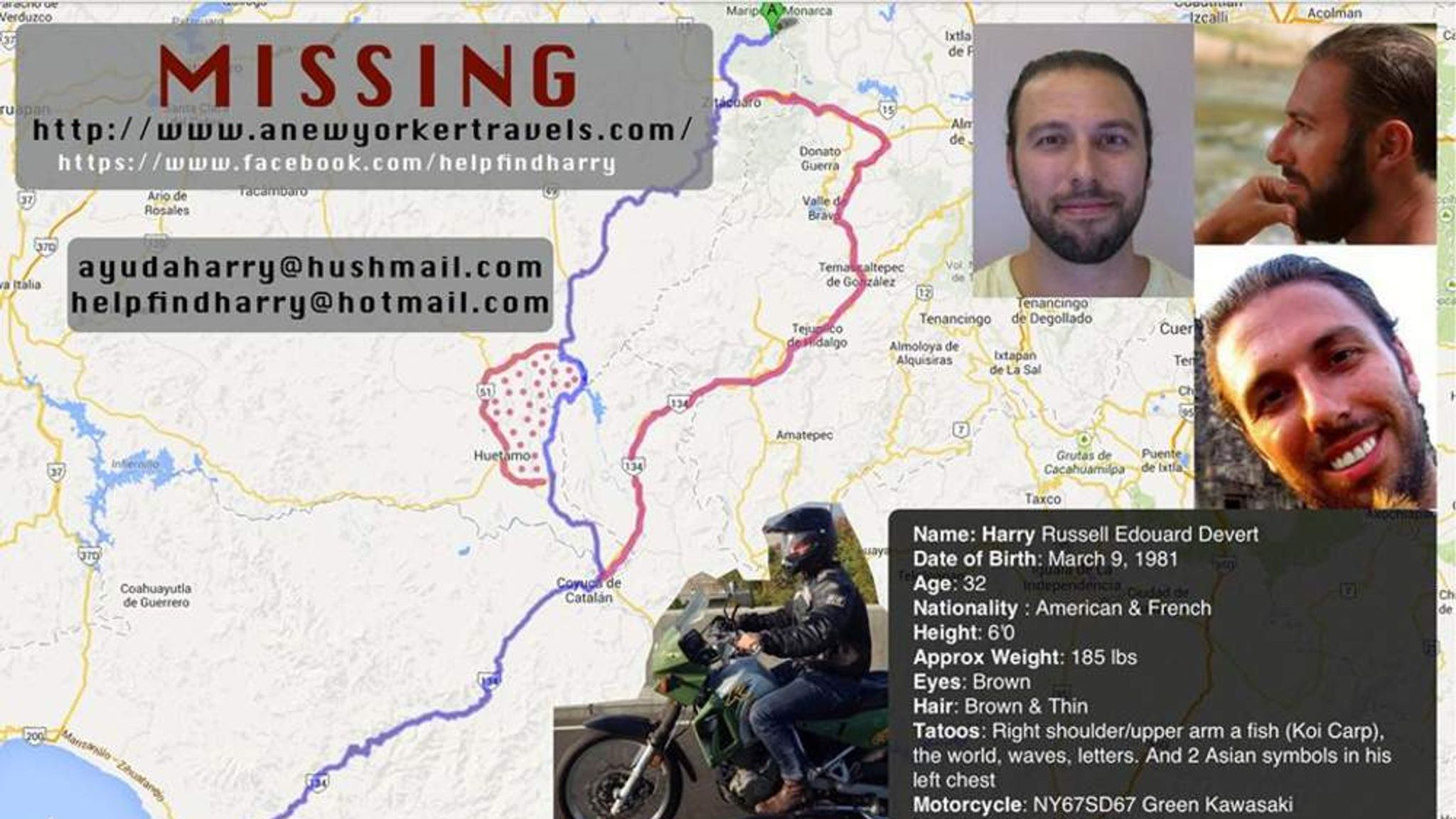 Missing World Cup Motorcyclist: Body Found | US News | Sky News