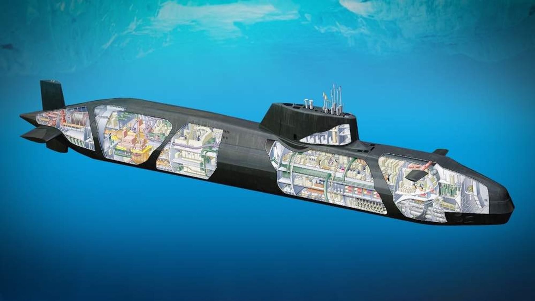HMS Ambush: New Nuclear Submarine For Navy | UK News | Sky News