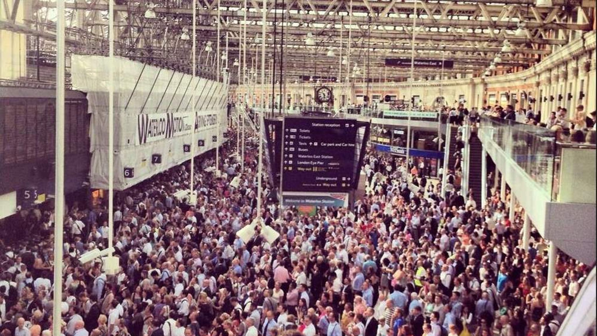 Waterloo Chaos As Track Bends In Hot Weather | UK News | Sky News
