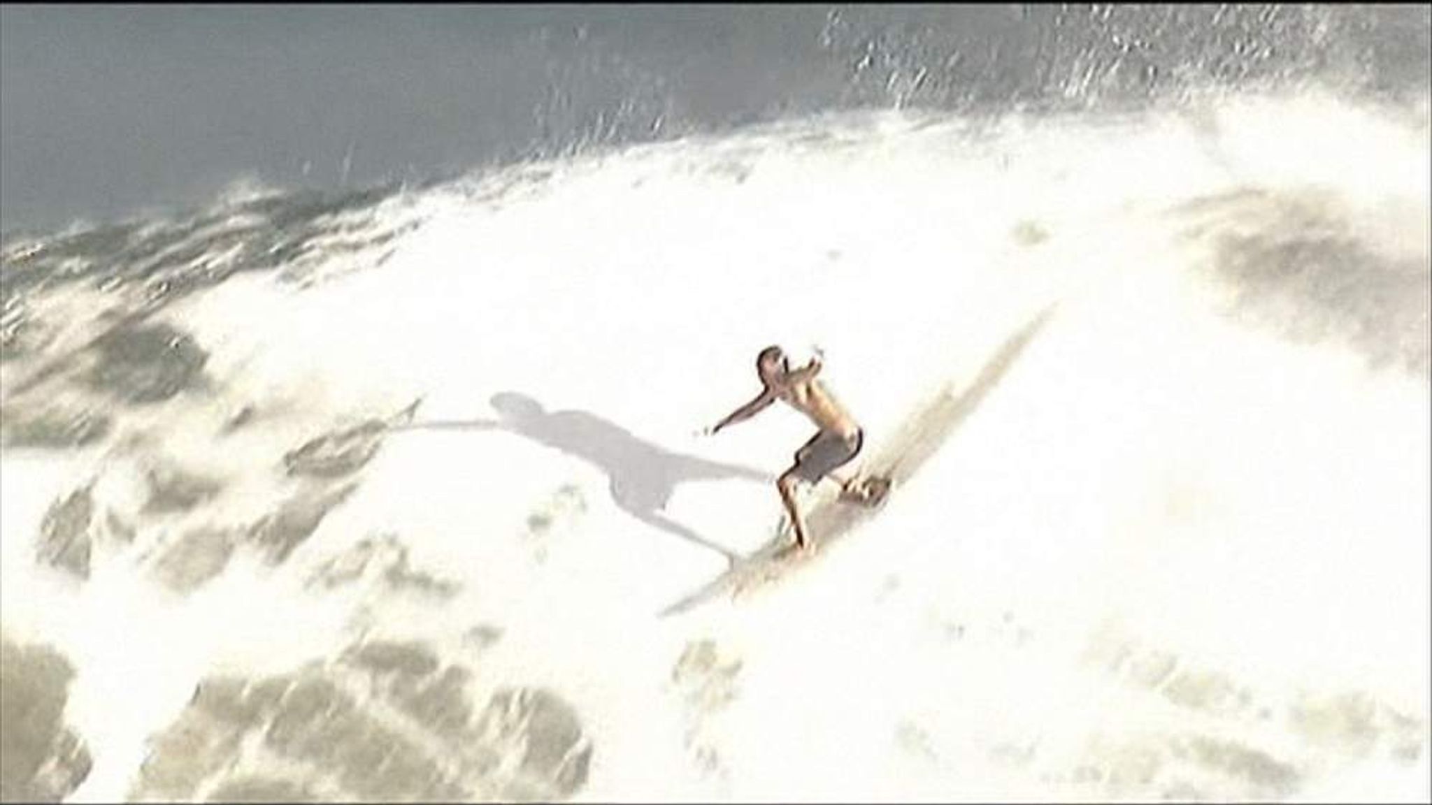 Californian Surfers Race To Hurricane Waves | World News | Sky News