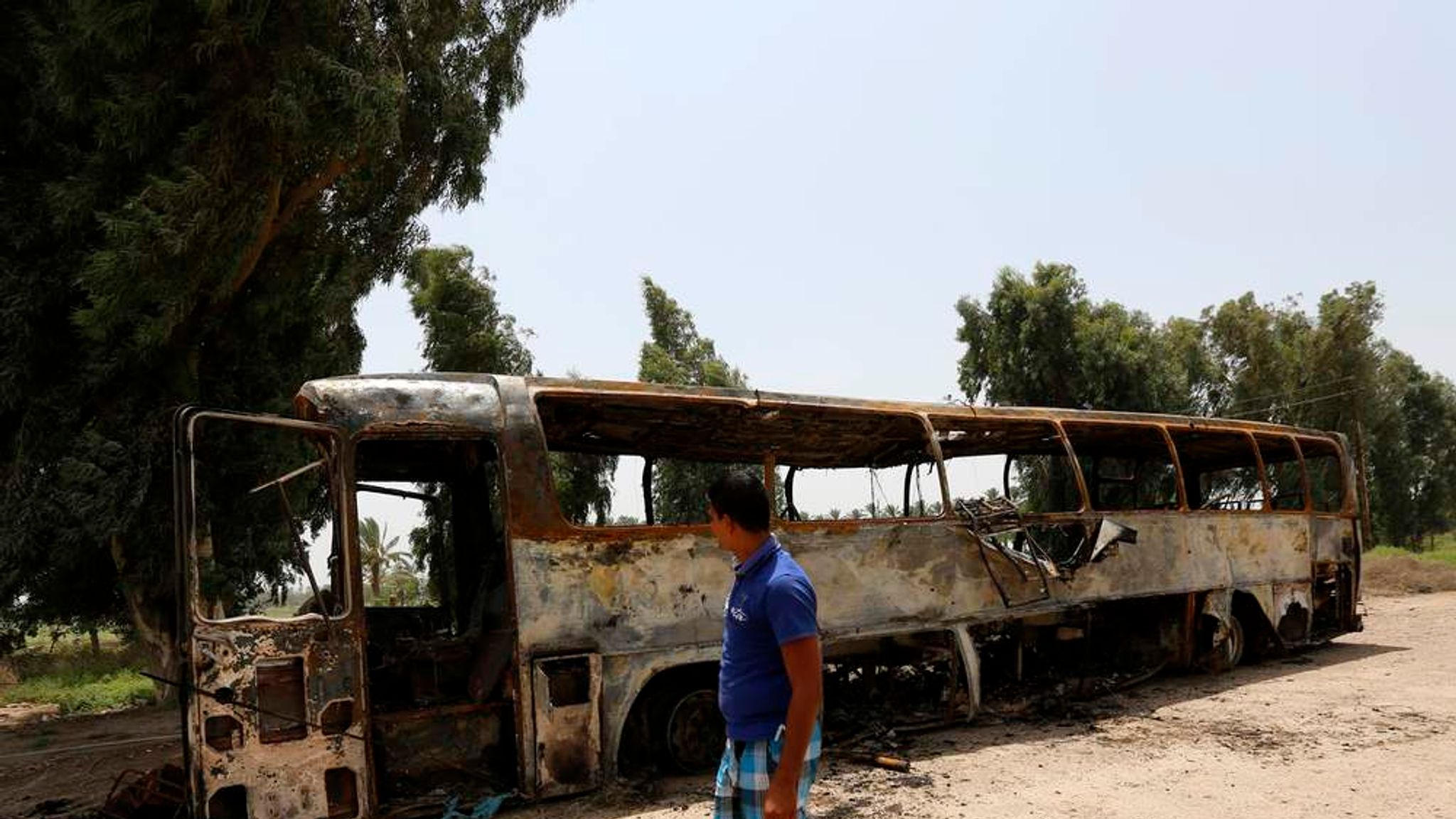 Iraq Prisoner Bus Attack: At Least 60 Killed | World News | Sky News
