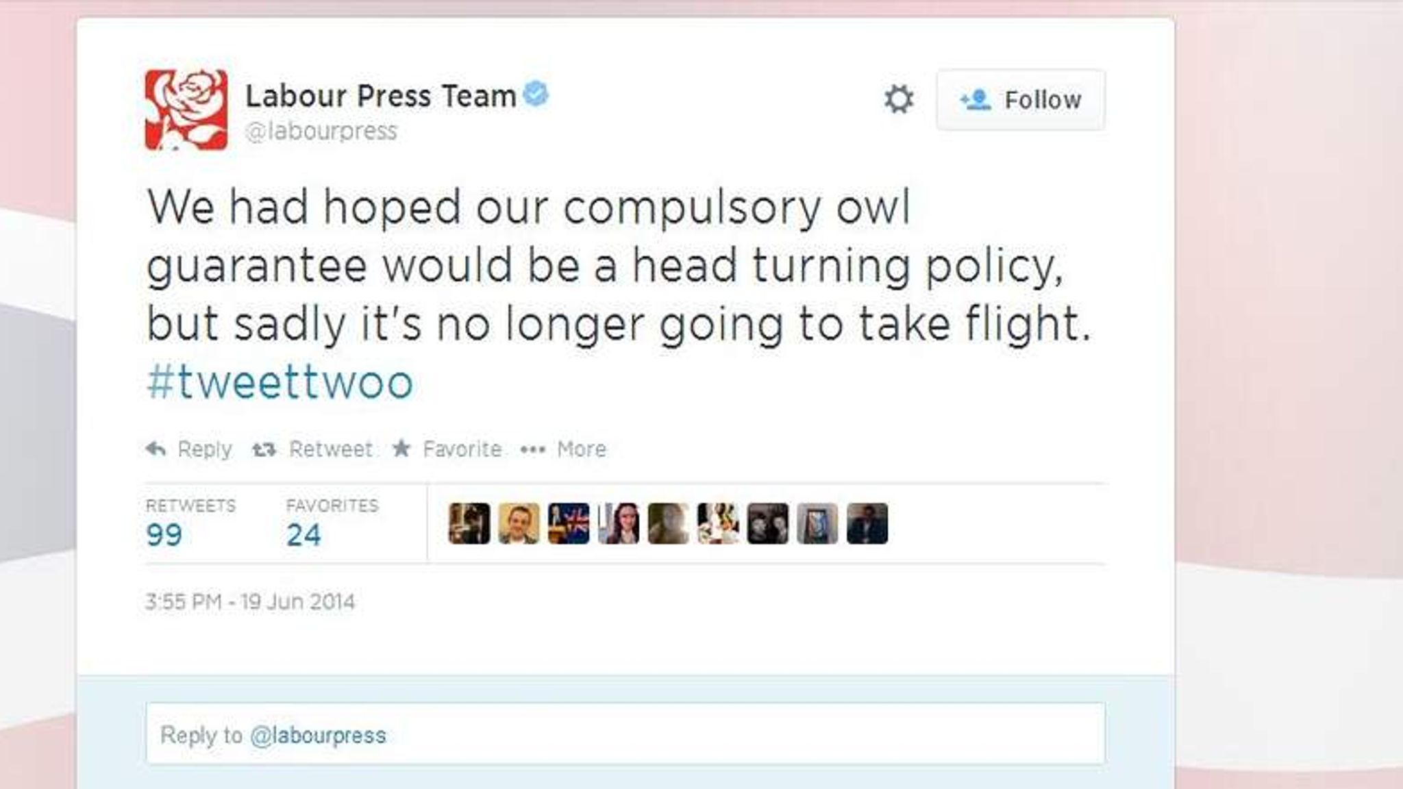 What A Hoot! Labour Twitter Feed Hacked | Politics News | Sky News