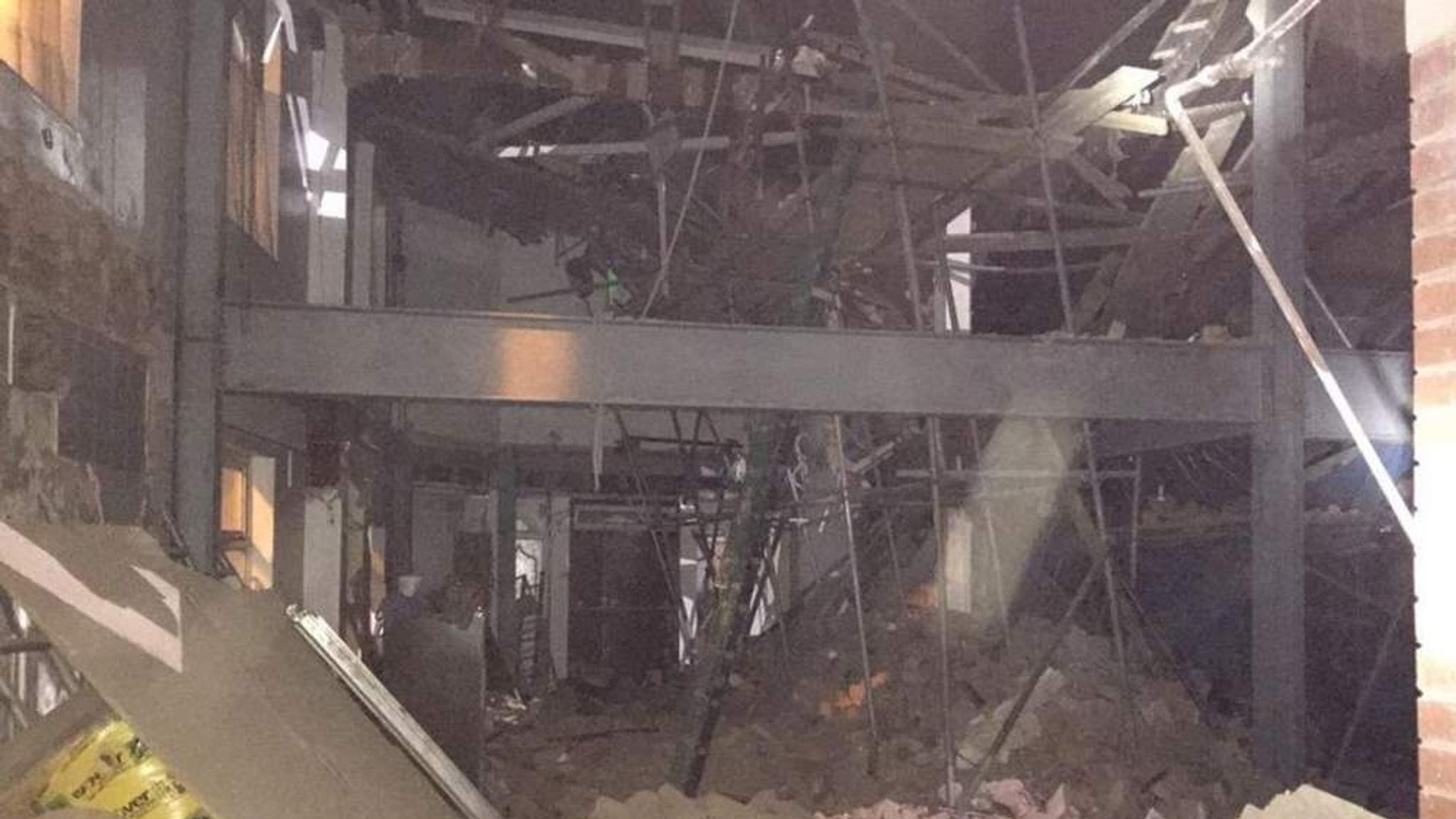Mosque Collapses In Birmingham Street | UK News | Sky News