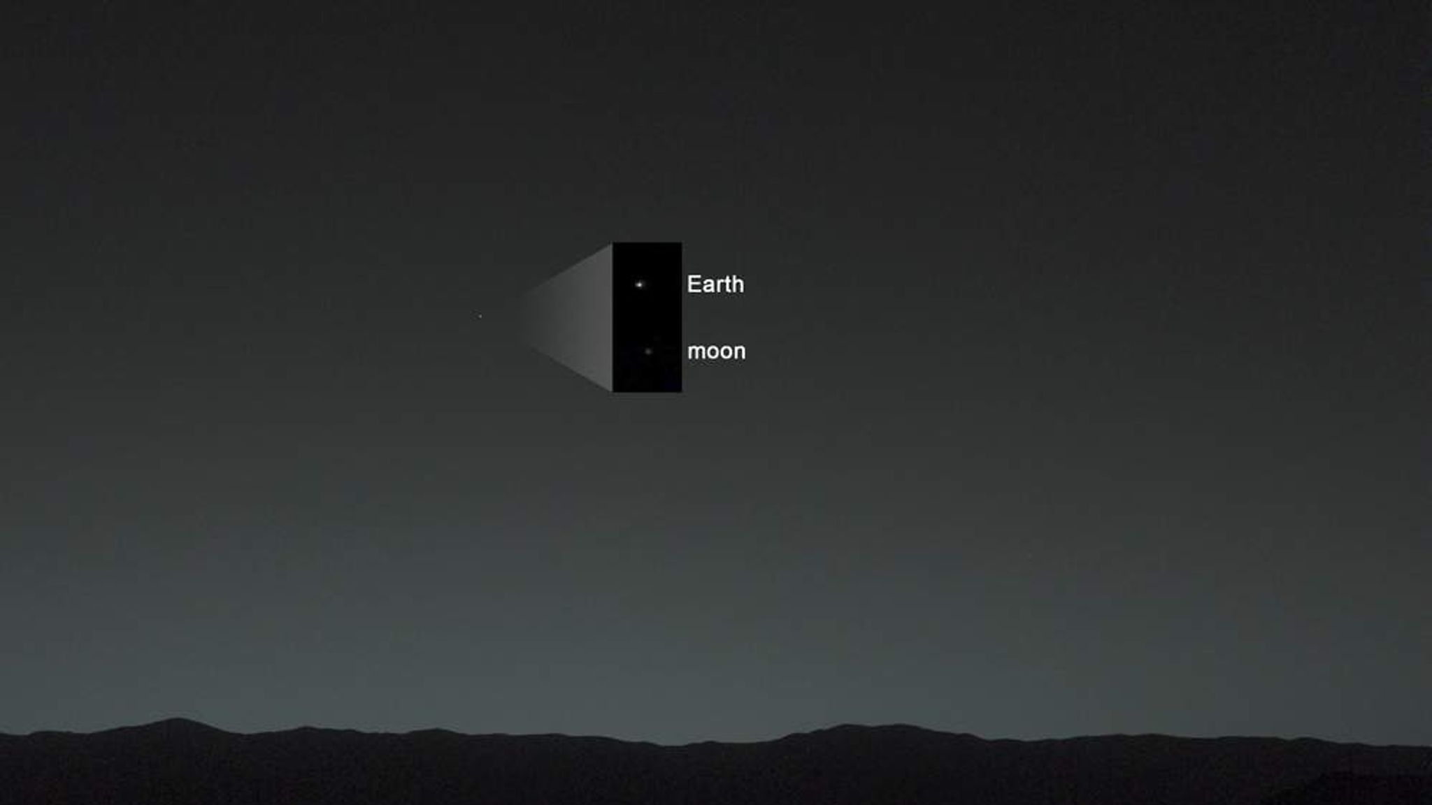 Nasa's Mars Curiosity Rover's First Photo Of Earth | World News | Sky News