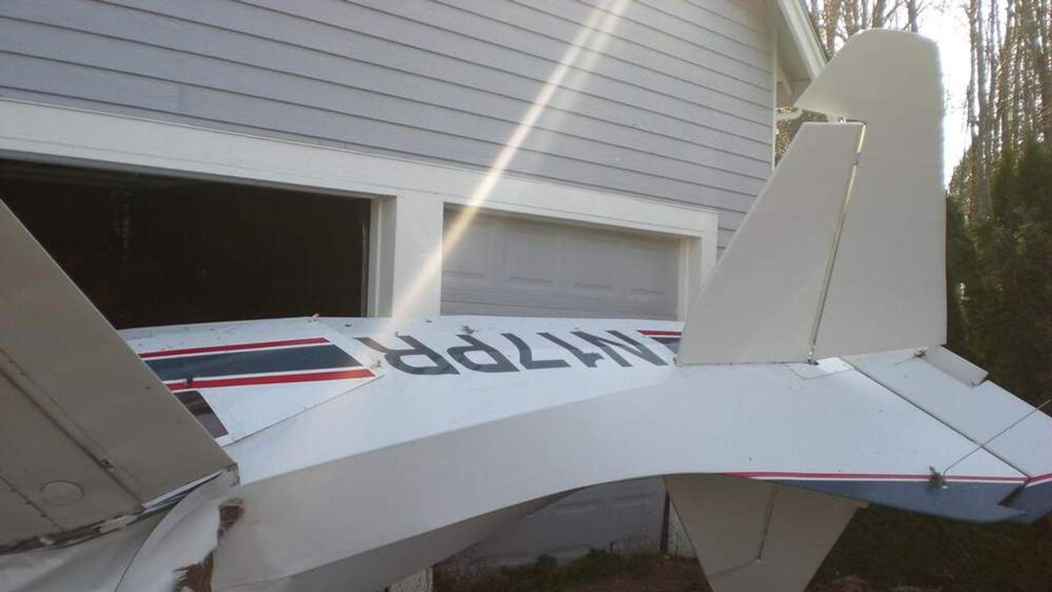 Man Dies As Small Plane Crashes Into House | US News | Sky News