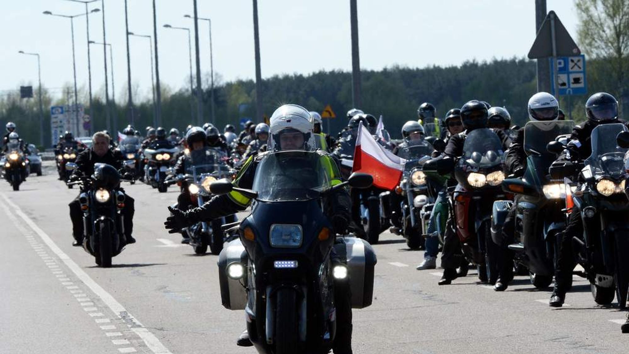 Russian Biker Gang Turned Back By Poland | World News | Sky News