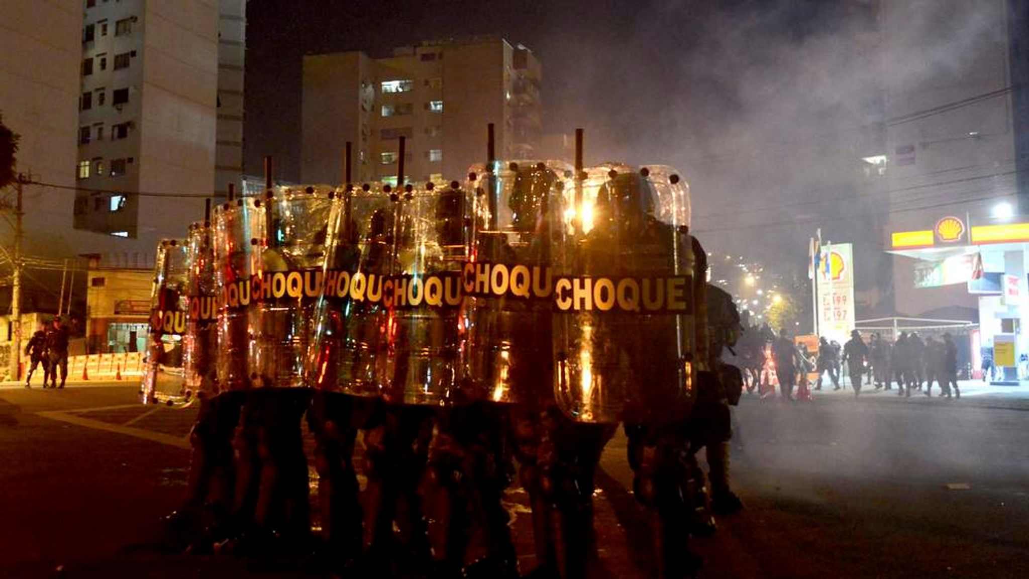 World Cup Clashes Break Out Near Rio Stadium | World News | Sky News