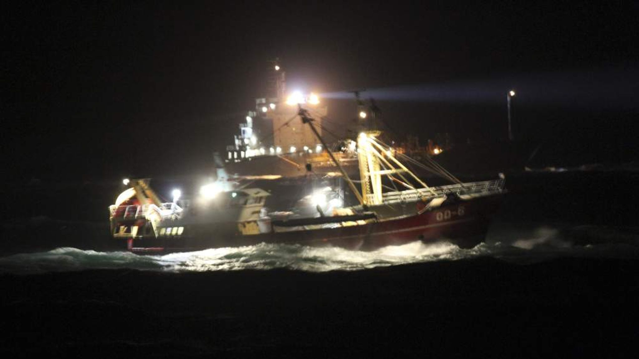 North Sea Ship Crash: Search Called Off | World News | Sky News