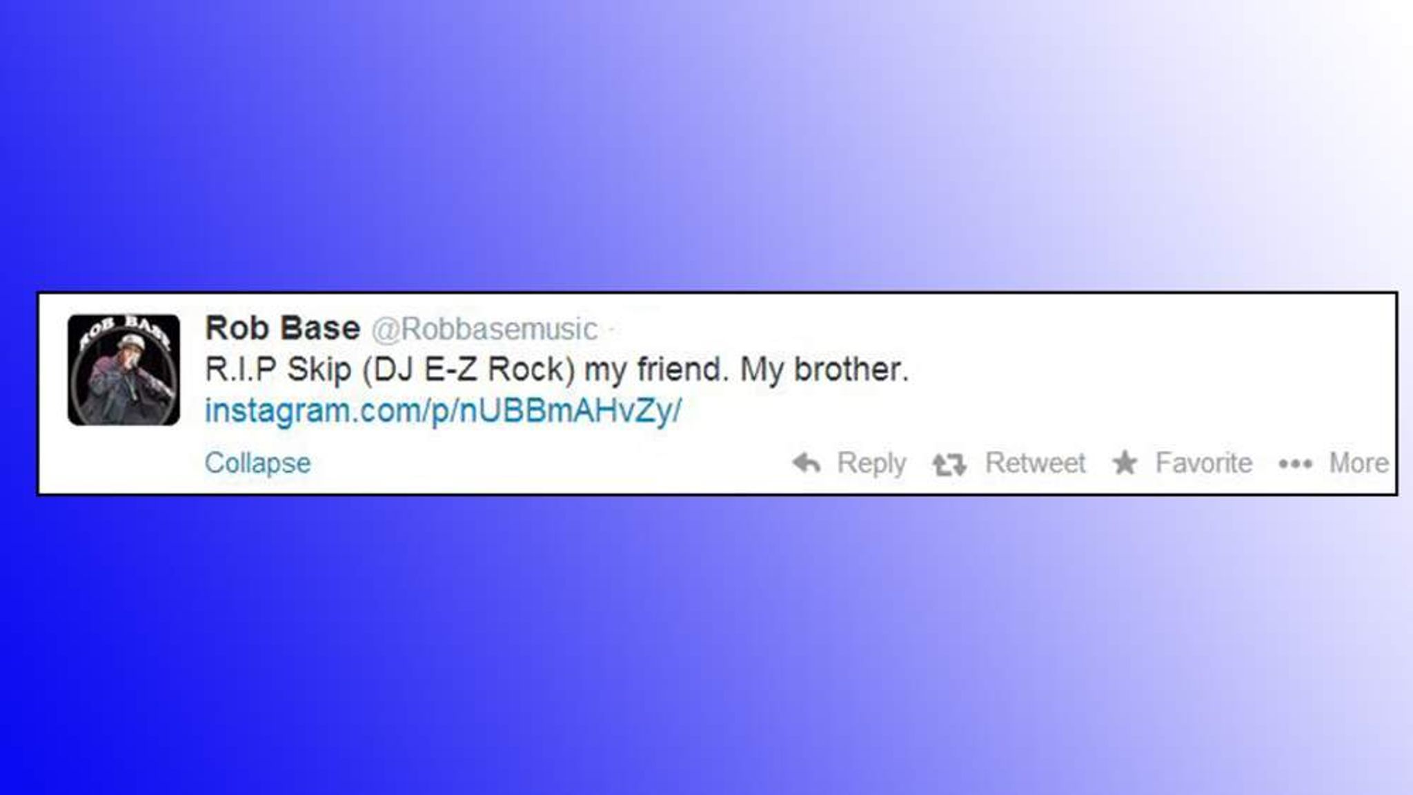 'It Takes Two' Hip Hop Pioneer DJ E-Z Rock Dies | Ents & Arts News ...