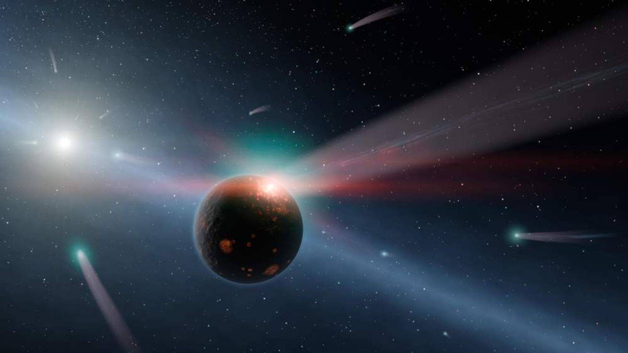 Icy Comet Collisions 'Can Spawn Life' | UK News | Sky News