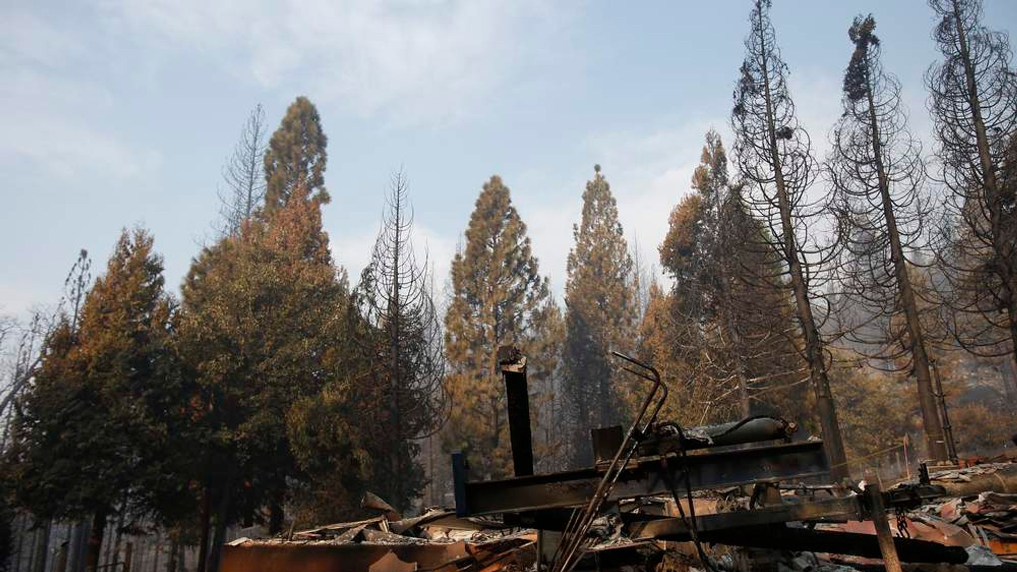Teams Assess Damage As King Fire Burns | US News | Sky News