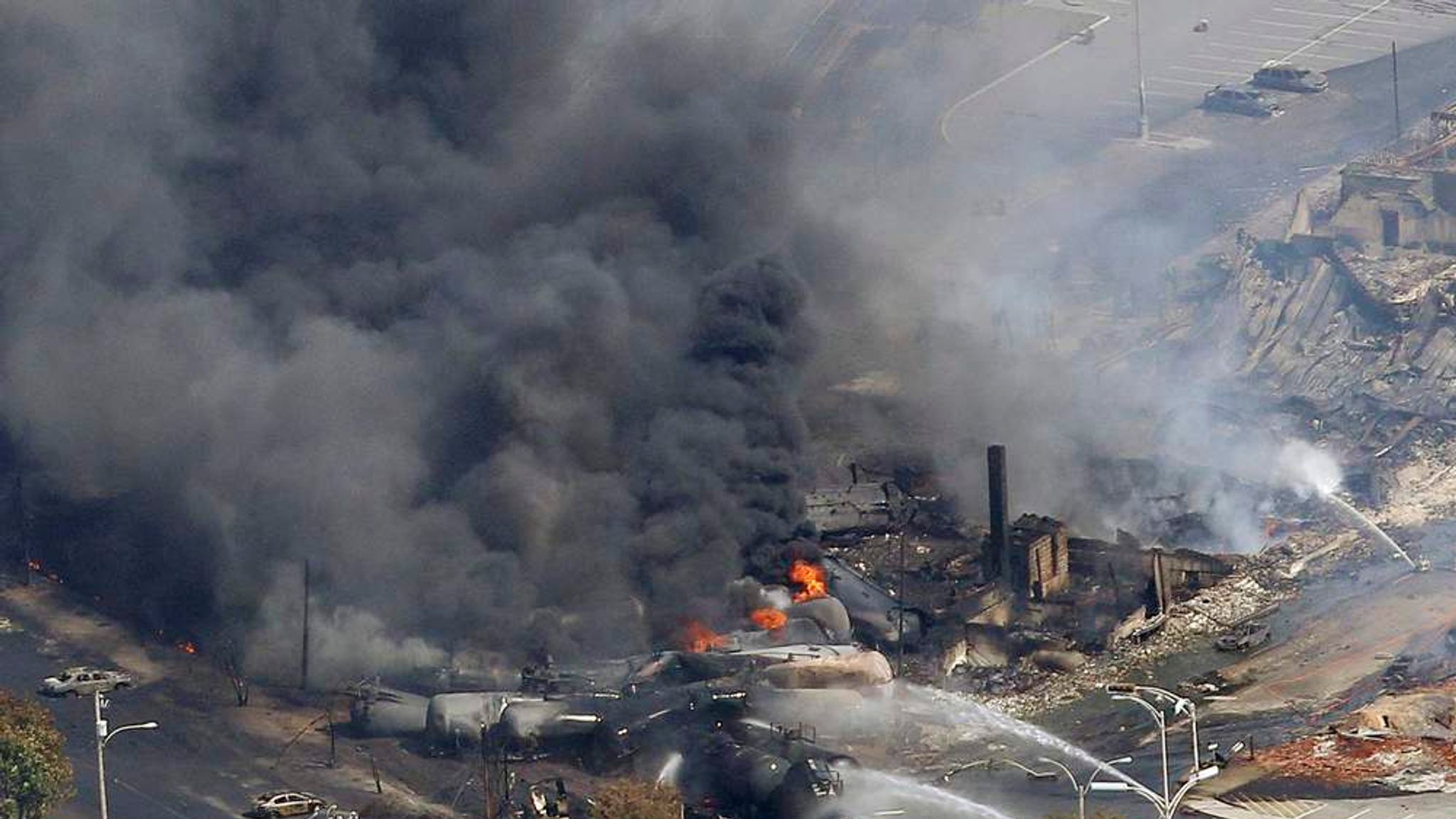 Runaway Train Blast: Town Mourns Victims | US News | Sky News