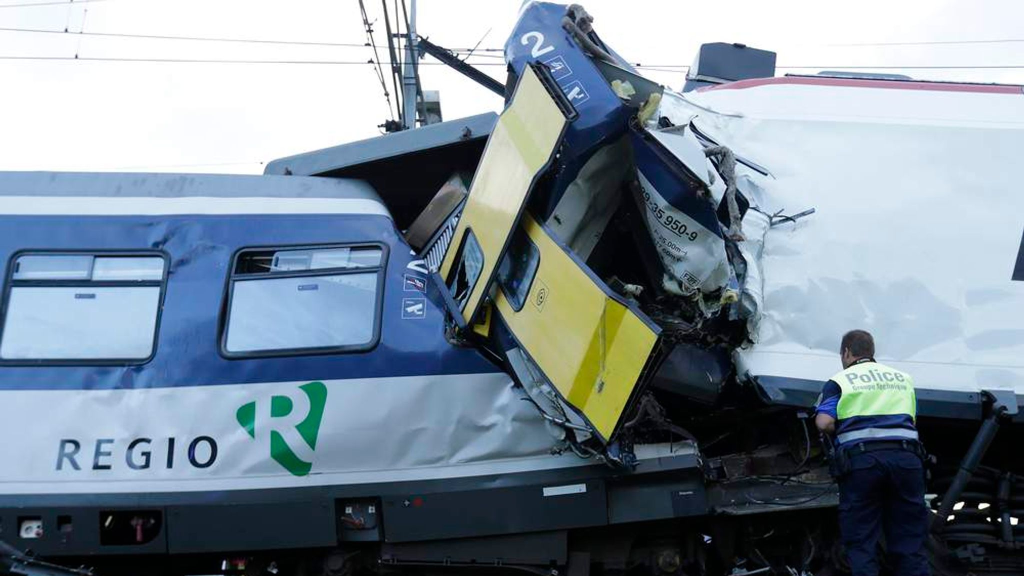 Swiss Train Crash: 35 Passengers Injured | World News | Sky News