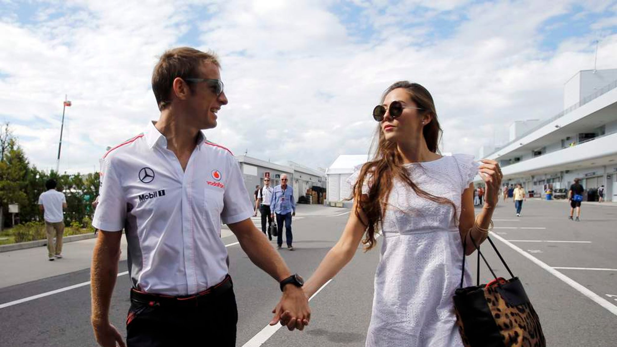 Jenson Button Announces Engagement To Model | UK News | Sky News