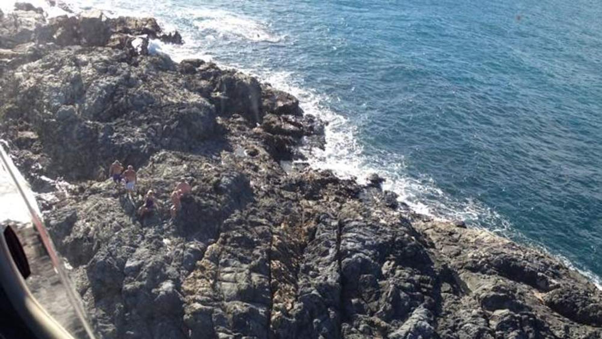 Snorkellers Saved By Huge SOS Scrawled In Sand | World News | Sky News