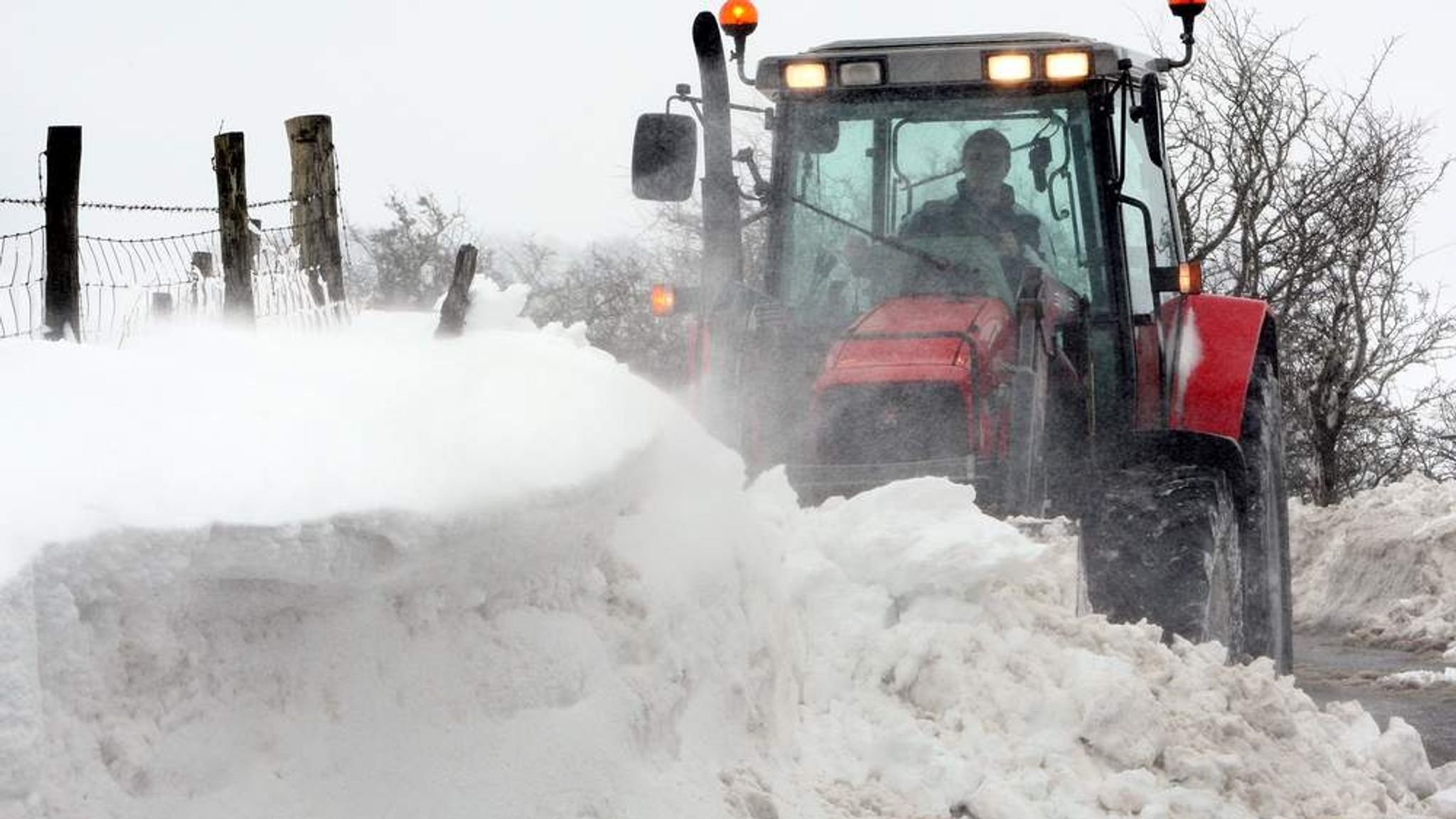 Northern Ireland: Farm Sheep Buried In Snow | UK News | Sky News