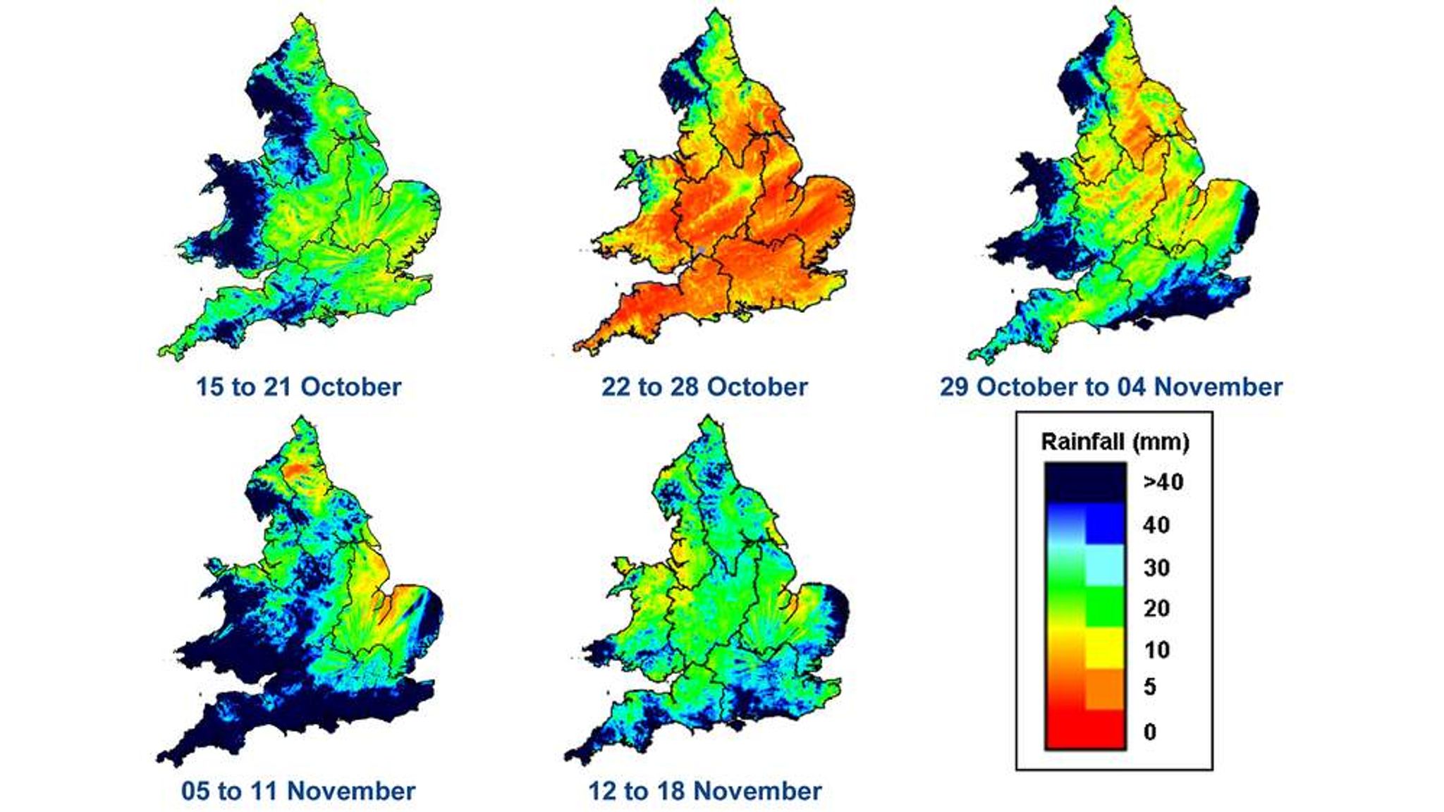 November Rain Sees Britain Braced For Flooding | UK News | Sky News