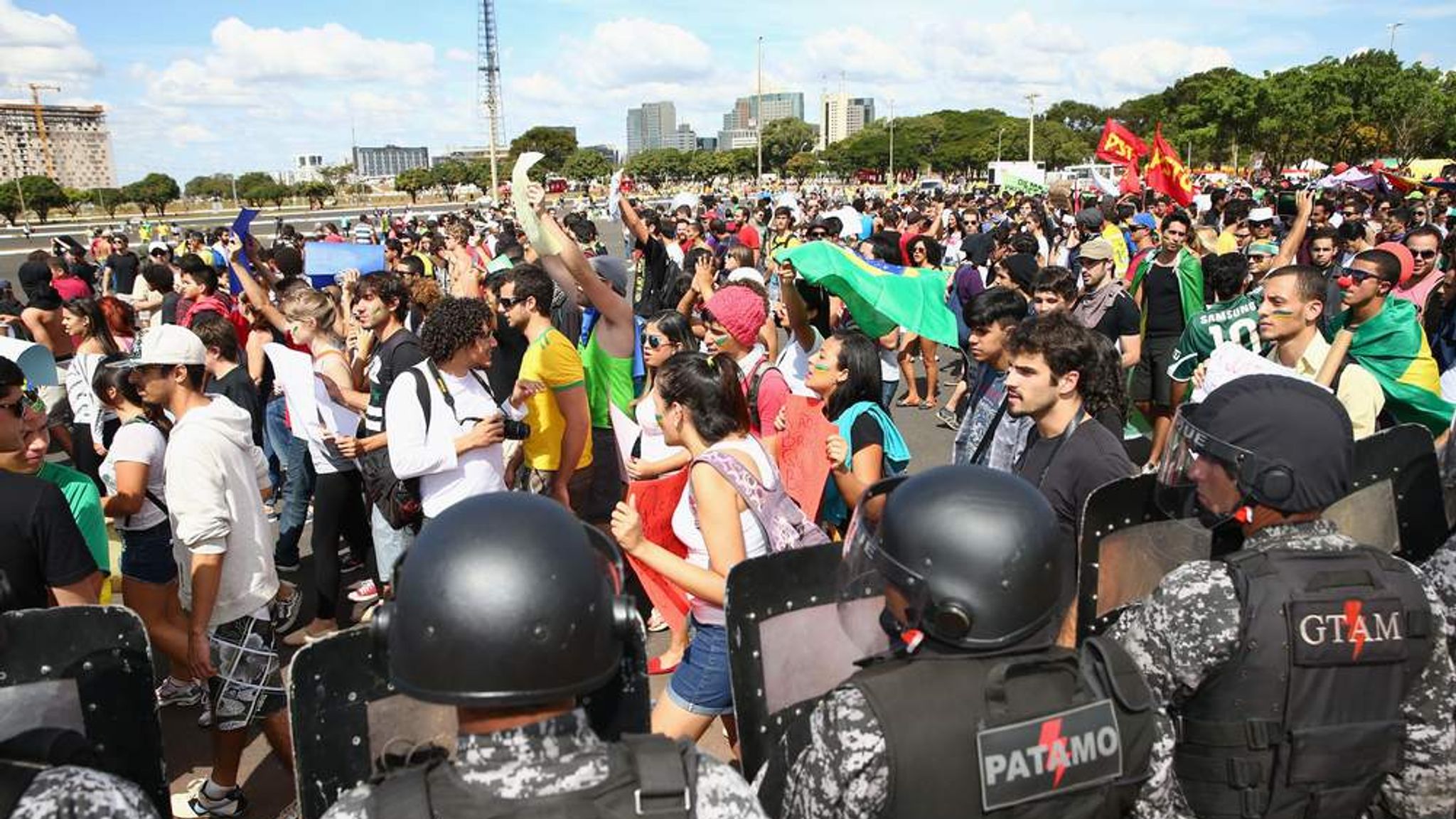 Brazil: Violent Clashes In World Cup Protests | World News | Sky News