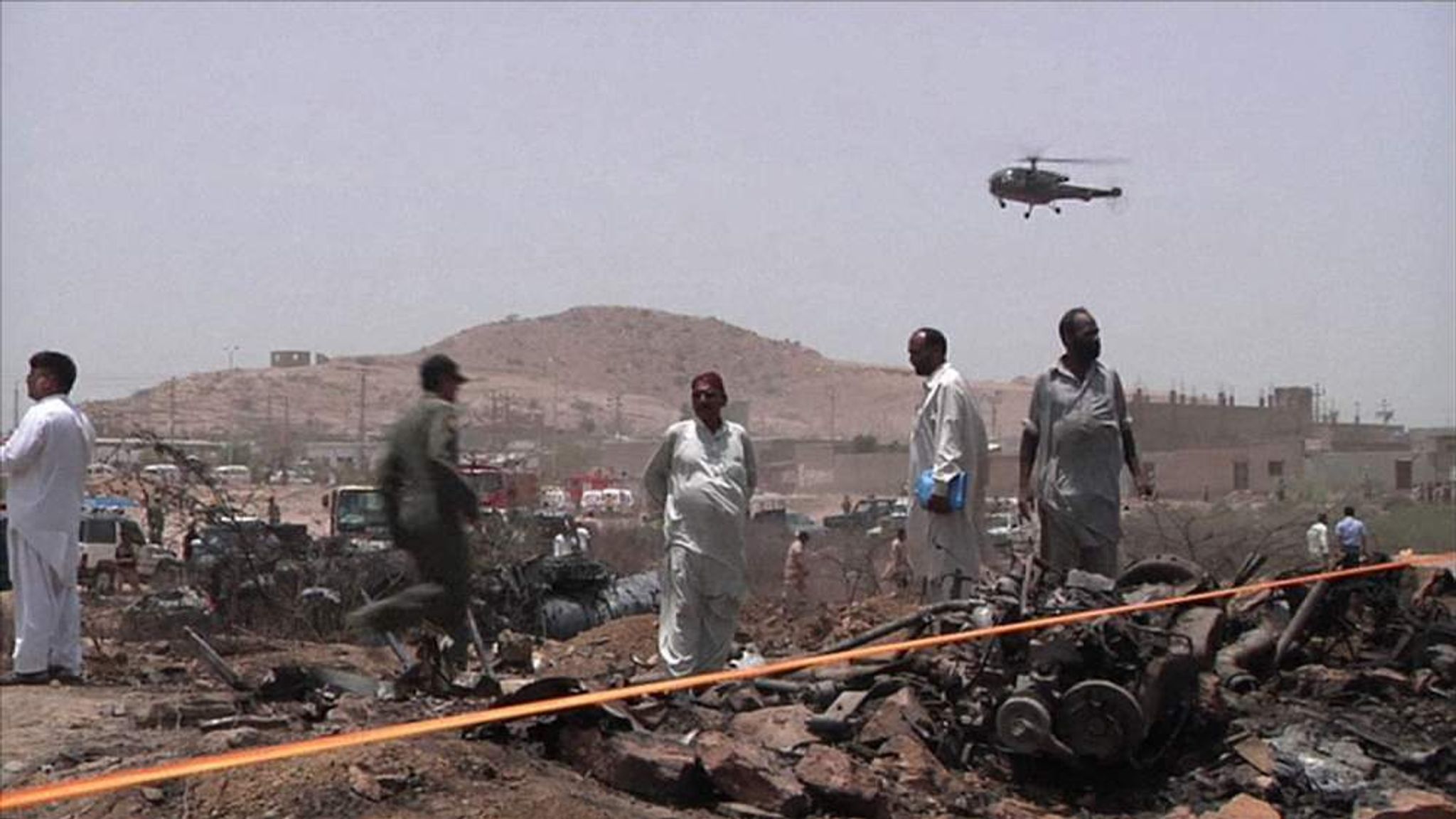 Pakistan Fighter Jet Crashes Into Bus Station | World News | Sky News