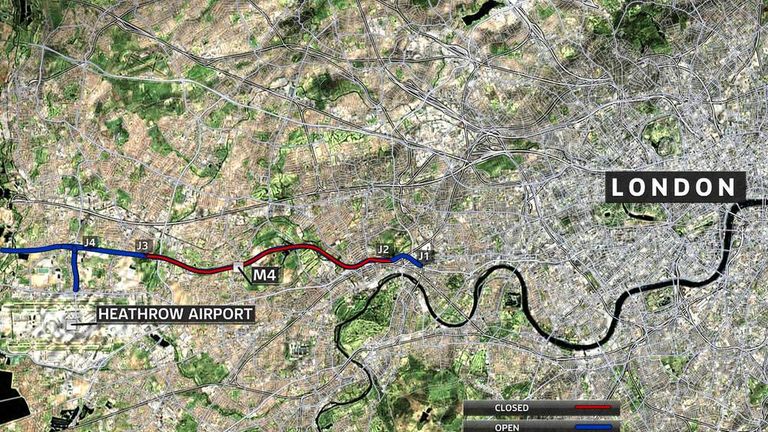 M4: Delays Continue Despite Partial Reopening | UK News | Sky News