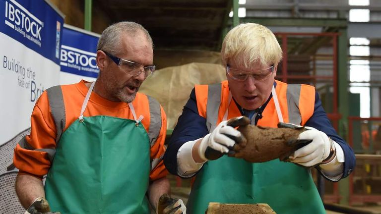 Boris The Brick Builder Misses George's Speech | Politics News | Sky News