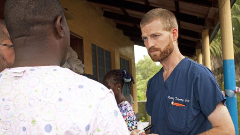 Ebola Survivor Donates Blood To NBC Cameraman | US News | Sky News