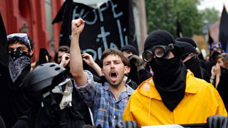 Riot Police Fire Tear Gas At G20 Protesters | World News | Sky News