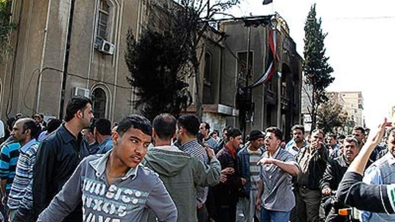 Syria: Thousands At Funerals After '25 Dead' | World News | Sky News