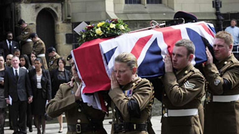 Funeral For Army Bomb Disposal 'Hero' Lisa | UK News | Sky News