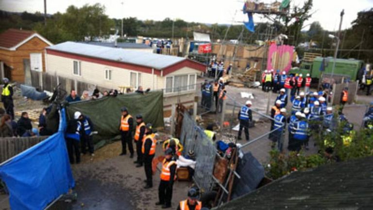 Dale Farm: Tensions Still High Over Evictions | UK News | Sky News