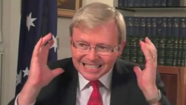 Australia Power Struggle Erupts Onto YouTube | World News | Sky News