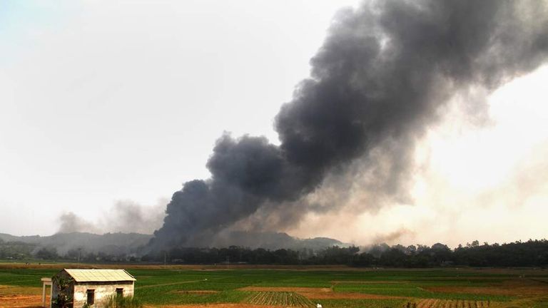 Vietnam Firework Factory Explosion Kills 21 | World News | Sky News
