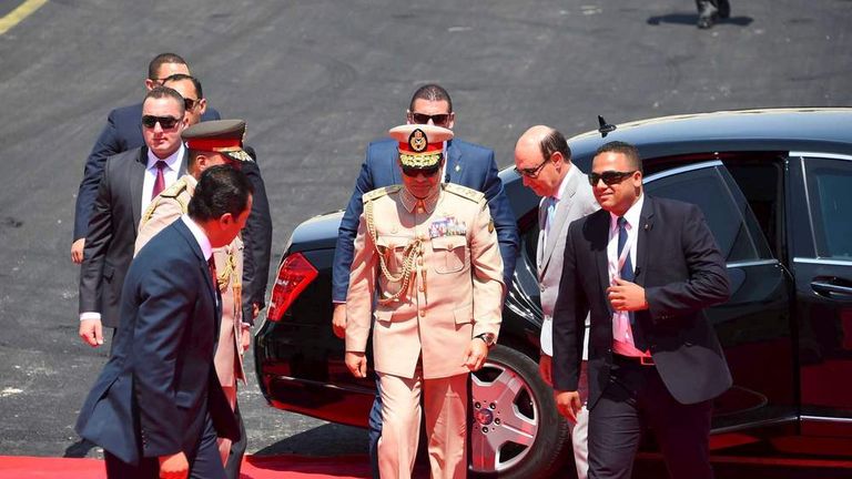 Egypt Opens New £6bn Suez Canal World News Sky News