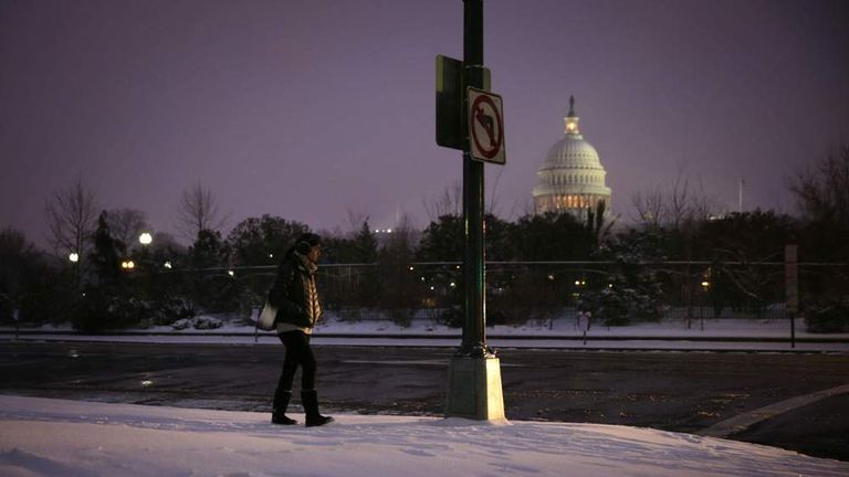 Winter Blast Dumps Heavy Snow In Northeast US | US News | Sky News