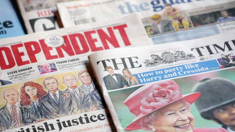 The Best Of The British Press | UK News | Sky News The Best Of The British Press | UK News | Sky News