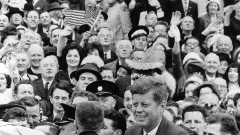 JFK's Ireland Visit Marked With Family Reunion | World News | Sky News