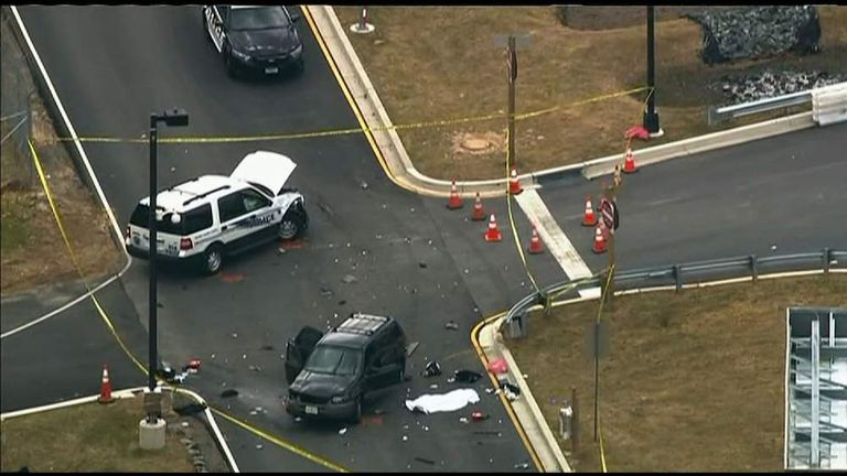 One Shot Dead In NSA Gate-Crashing Attempt | US News | Sky News