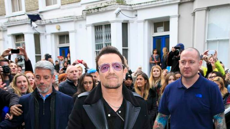 Bono's Arm Bone Pierced Skin In Cycling Crash | US News | Sky News