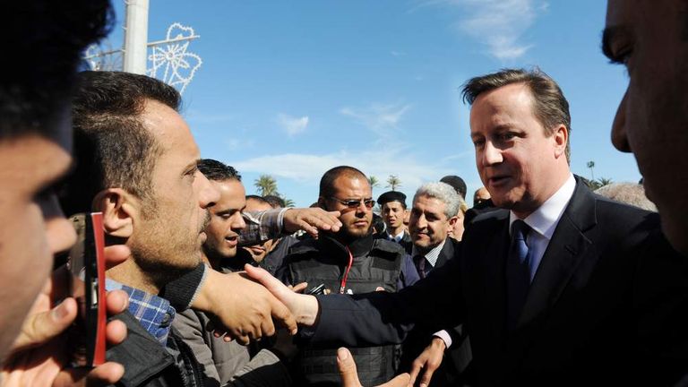 David Cameron Makes Surprise Trip To Libya | Politics News | Sky News