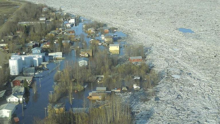 Alaska Town Floods As Ice Jam Clogs River | US News | Sky News