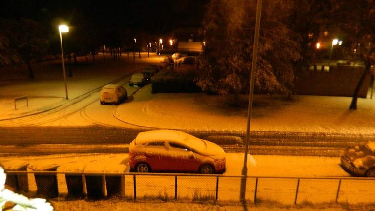 Cold Snap: First Snow Warning Of The Season | UK News | Sky News