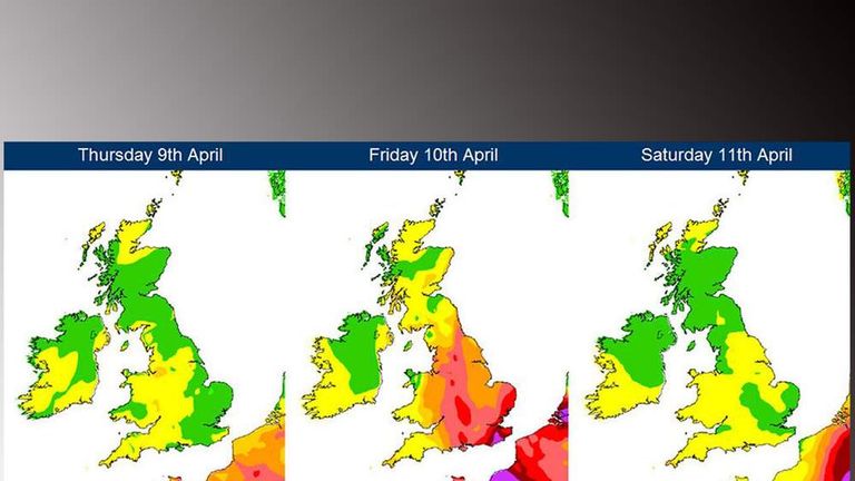 Air Pollution Alert: UK Set For Hottest Day | UK News | Sky News