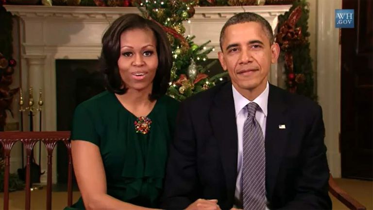 President On Holiday: Obama Praises Troops | US News | Sky News
